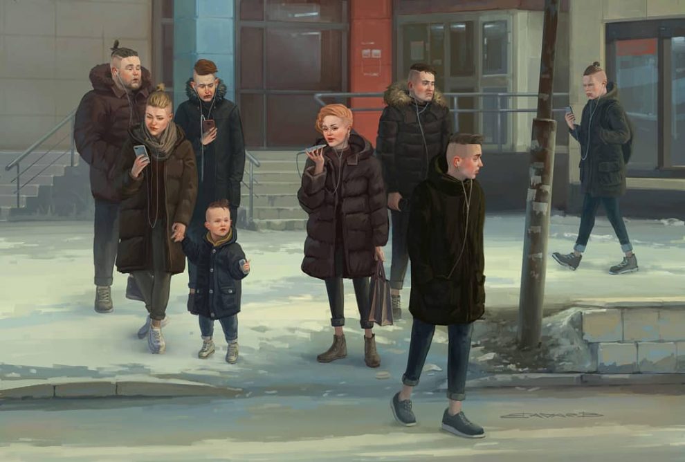 Artist Paints Life In Russia With A Drop Of Irony » Design You Trust ...
