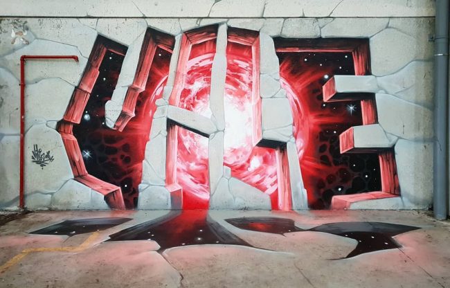 This Graffiti Artist Makes Walls Appear Transparent Using Nothing But ...