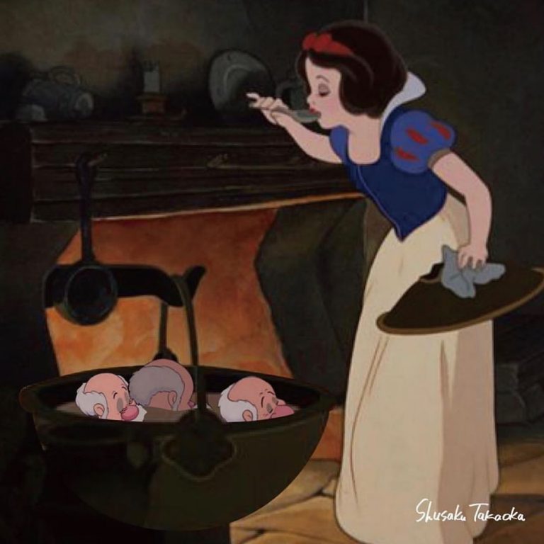 Japanese Artist Takes Away The Innocence From Disney Characters And ...