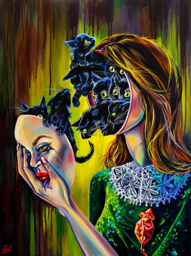 An Artist Painted 40 Creepy Women Portraits In The Last Two Years ...
