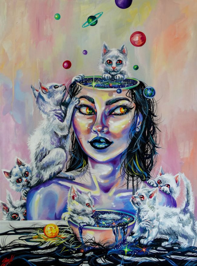 An Artist Painted 40 Creepy Women Portraits In The Last Two Years ...