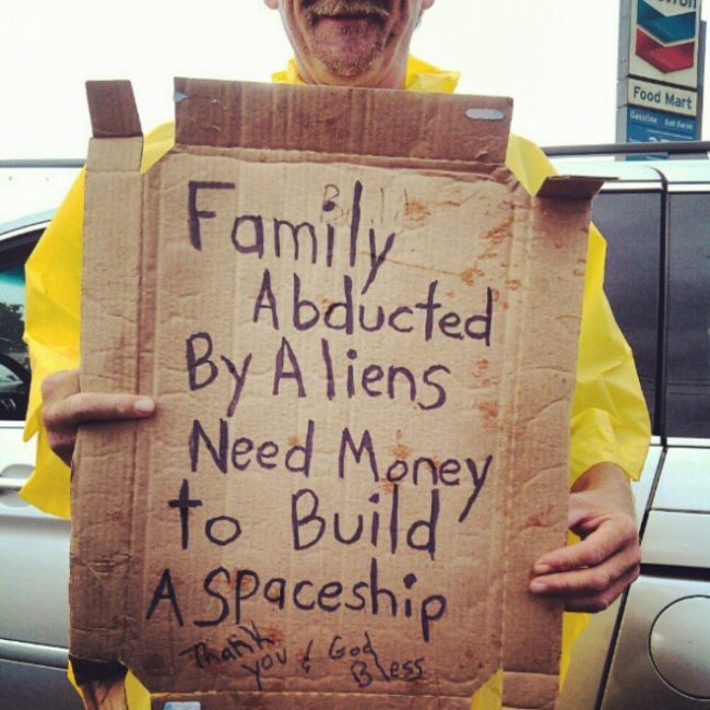 Funny Homeless Signs That May Actually Work » Design You Trust — Design ...