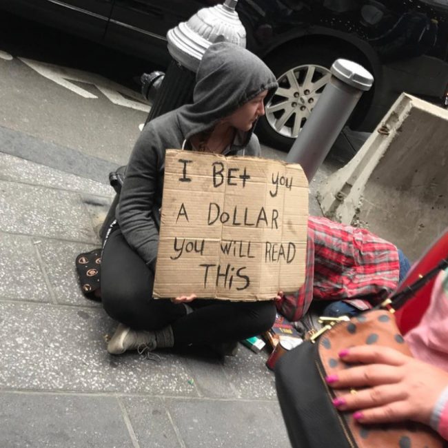 Funny Homeless Signs That May Actually Work » Design You Trust — Design ...