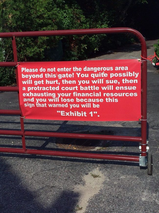 Hilariously Threatening Warning Signs » Design You Trust — Design Daily ...