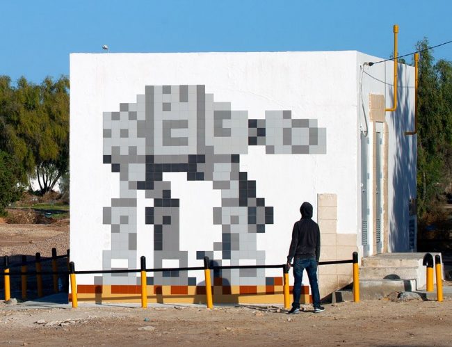 Invader’s New ‘Star Wars’ Street Art Project Pays Homage To OG Filming ...