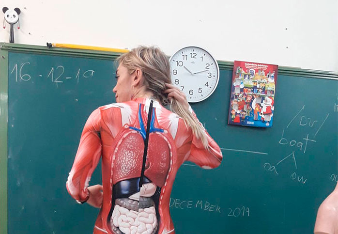 This Teacher Wears Anatomical Bodysuit To Class » Design You Trust ...