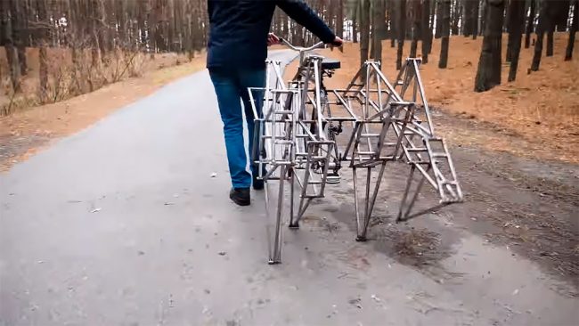 A Walking Bicycle That Uses The Mechanical Design Of Theo Jansen’s ...