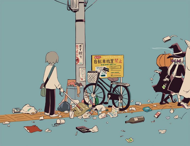 Japanese Illustrator Gives Thought-Provoking Chills With Haunting ...