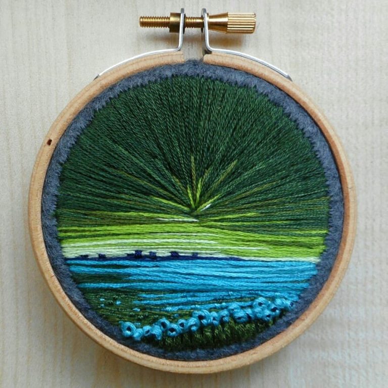 Artist Makes Stunning Aerial Embroidery That Showcases The Hidden ...