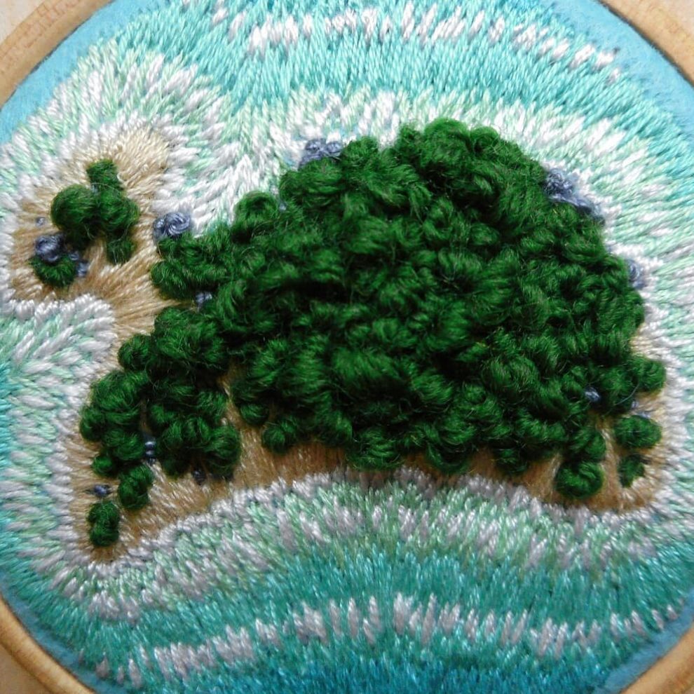 Artist Makes Stunning Aerial Embroidery That Showcases The Hidden ...