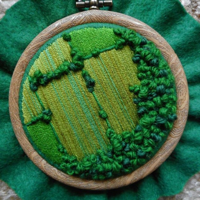 Artist Makes Stunning Aerial Embroidery That Showcases The Hidden ...