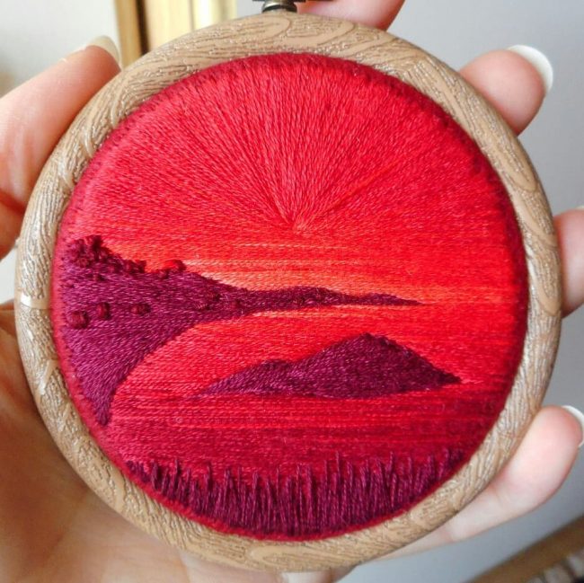 Artist Makes Stunning Aerial Embroidery That Showcases The Hidden ...