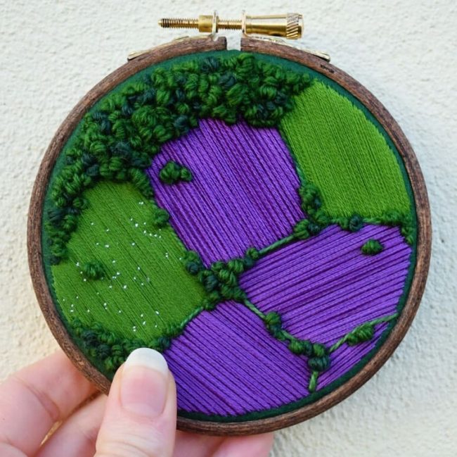 Artist Makes Stunning Aerial Embroidery That Showcases The Hidden ...