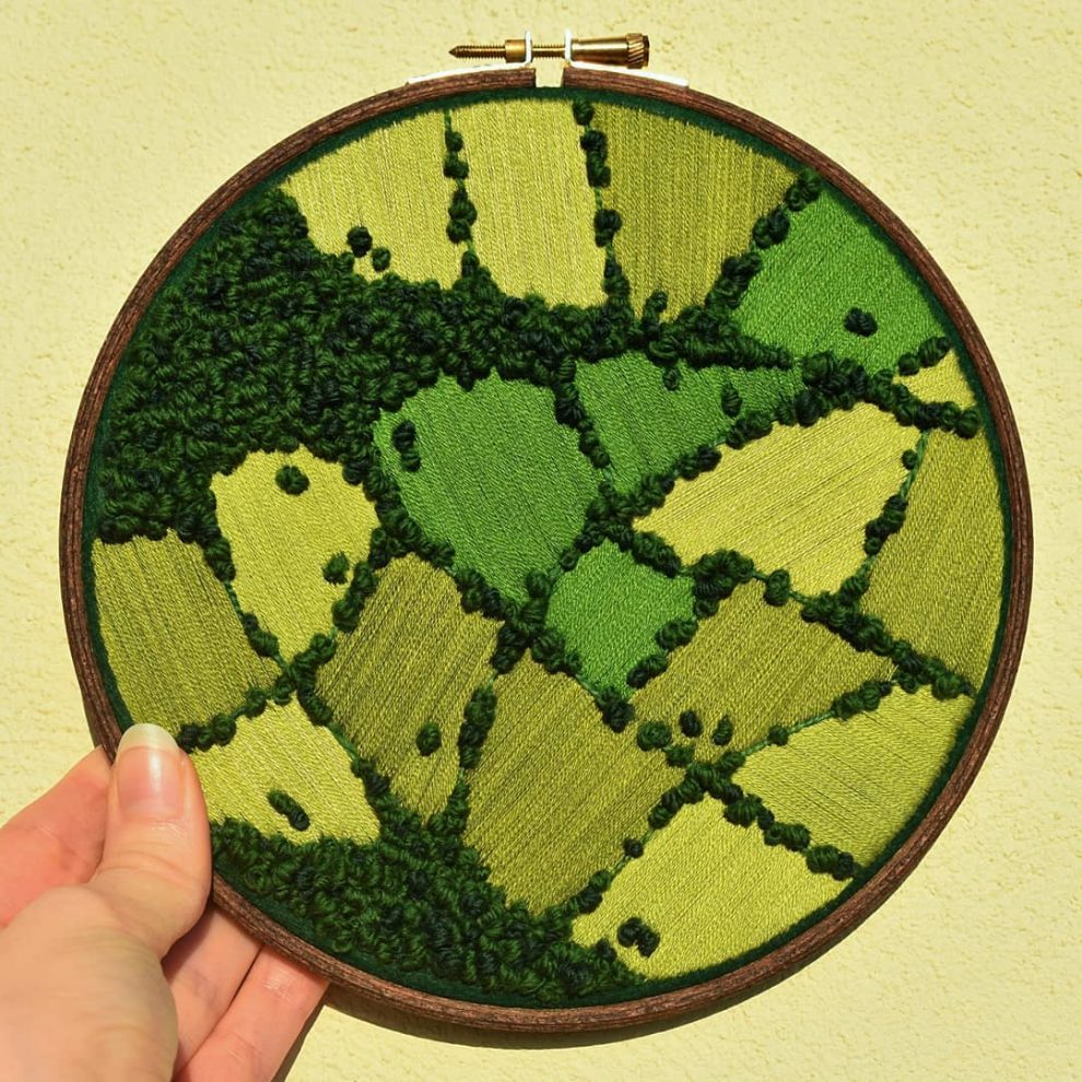 Artist Makes Stunning Aerial Embroidery That Showcases The Hidden ...