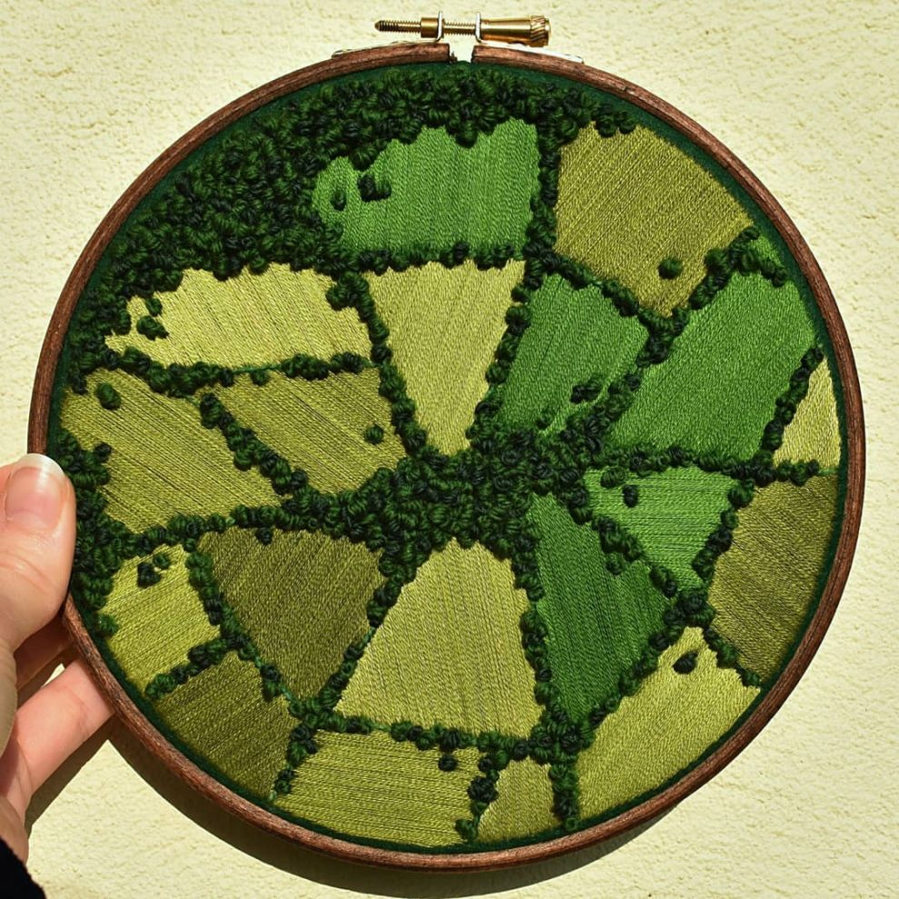 Artist Makes Stunning Aerial Embroidery That Showcases The Hidden ...