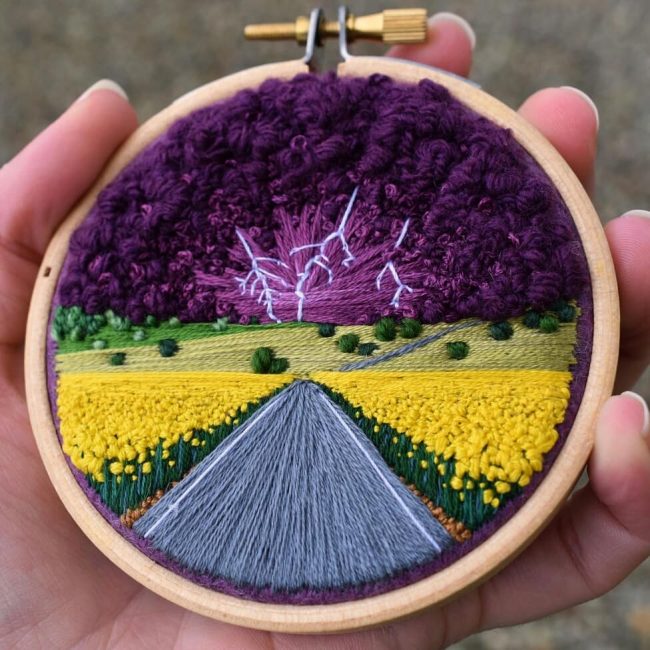 Artist Makes Stunning Aerial Embroidery That Showcases The Hidden ...