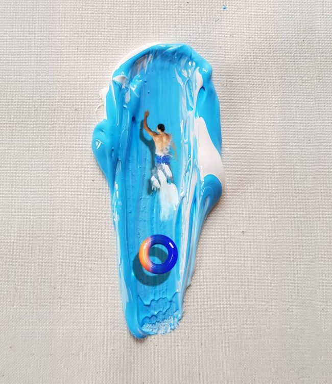 Artist Uses Layers Of Paint And Digital Art To Create Mesmerizing ...