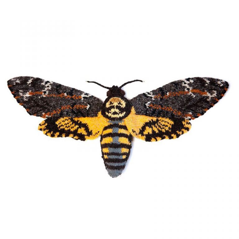 A Realistic Knitted Death’s Head Hawkmoth » Design You Trust — Design ...