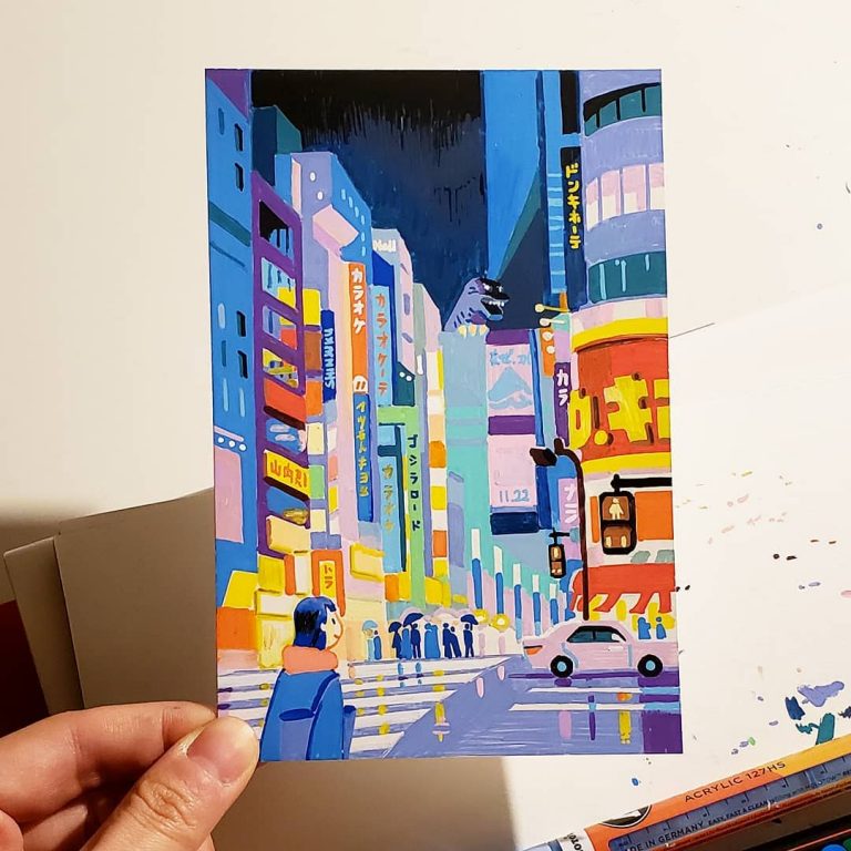 21 Days In Japan: Artist Recreates Scenes Of Japan Through Pleasing ...
