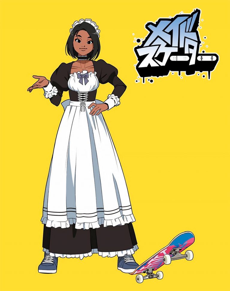 Japanese Illustrator Suzusiro Puts Maids On Skateboards And We Can’t ...