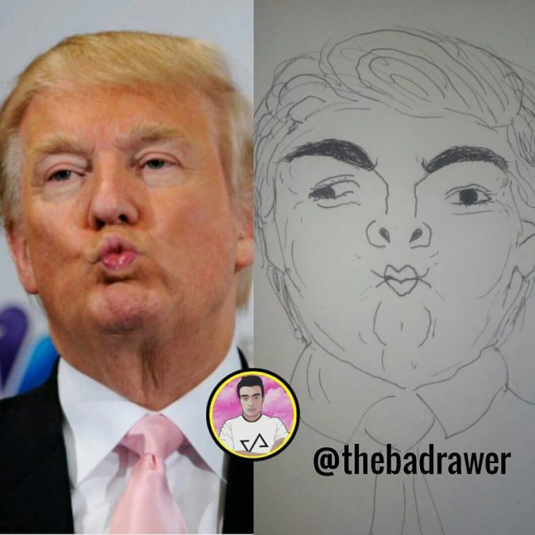 These Funnily Terrible Portraits Of Famous People Drawn By This ‘Artist ...