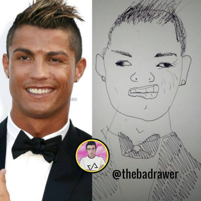 These Funnily Terrible Portraits Of Famous People Drawn By This ‘Artist ...