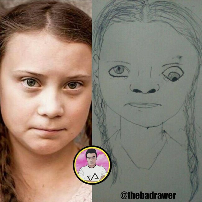 These Funnily Terrible Portraits Of Famous People Drawn By This ‘Artist ...
