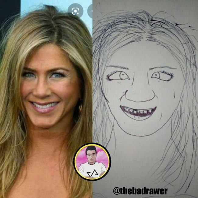 These Funnily Terrible Portraits Of Famous People Drawn By This ‘Artist ...