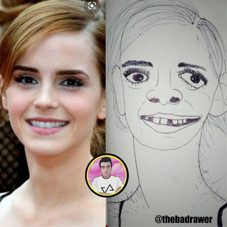 These Funnily Terrible Portraits Of Famous People Drawn By This ‘Artist ...