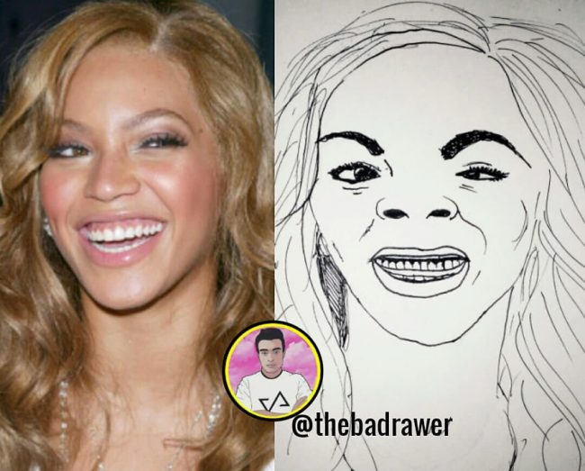 These Funnily Terrible Portraits Of Famous People Drawn By This ‘Artist ...