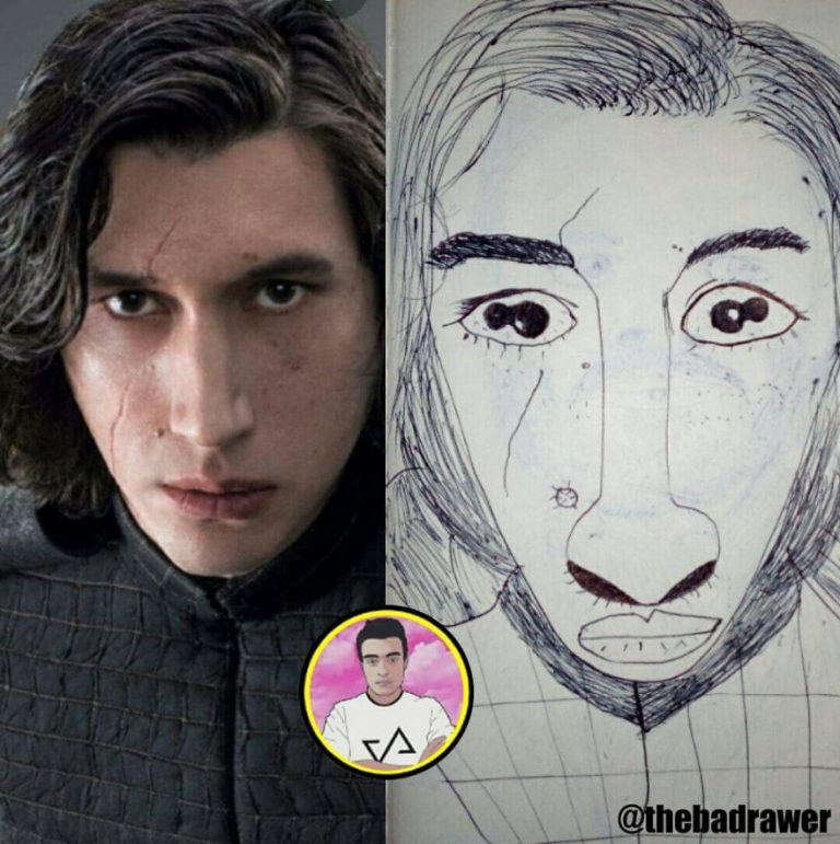 These Funnily Terrible Portraits Of Famous People Drawn By This ‘Artist ...