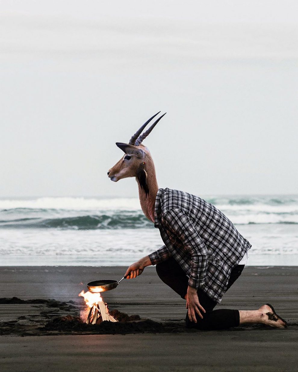 This Artist Blends Human Bodies And Animal Faces Together » Design You ...