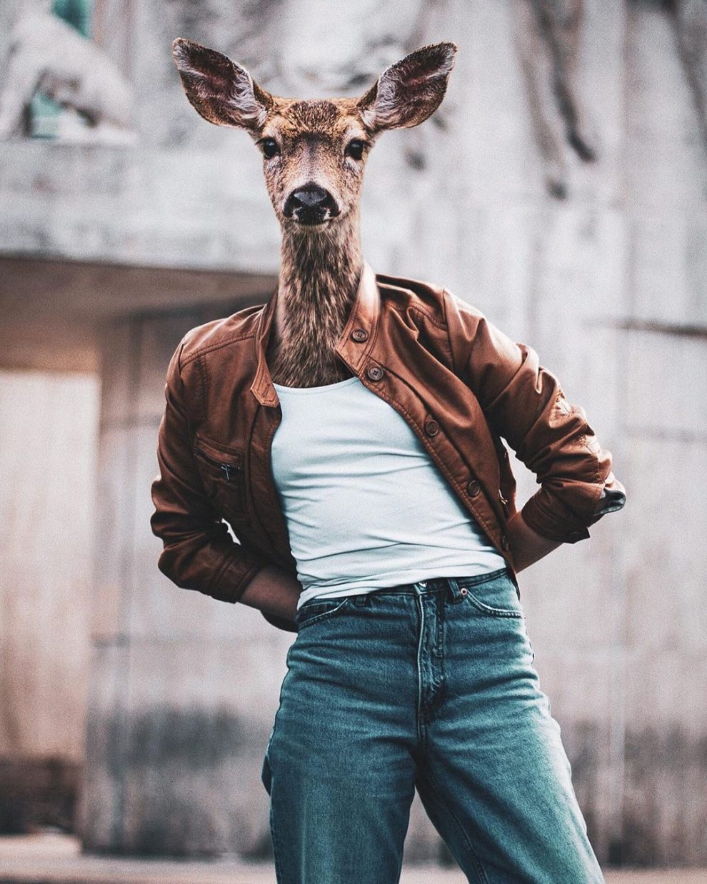This Artist Blends Human Bodies And Animal Faces Together » Design You ...