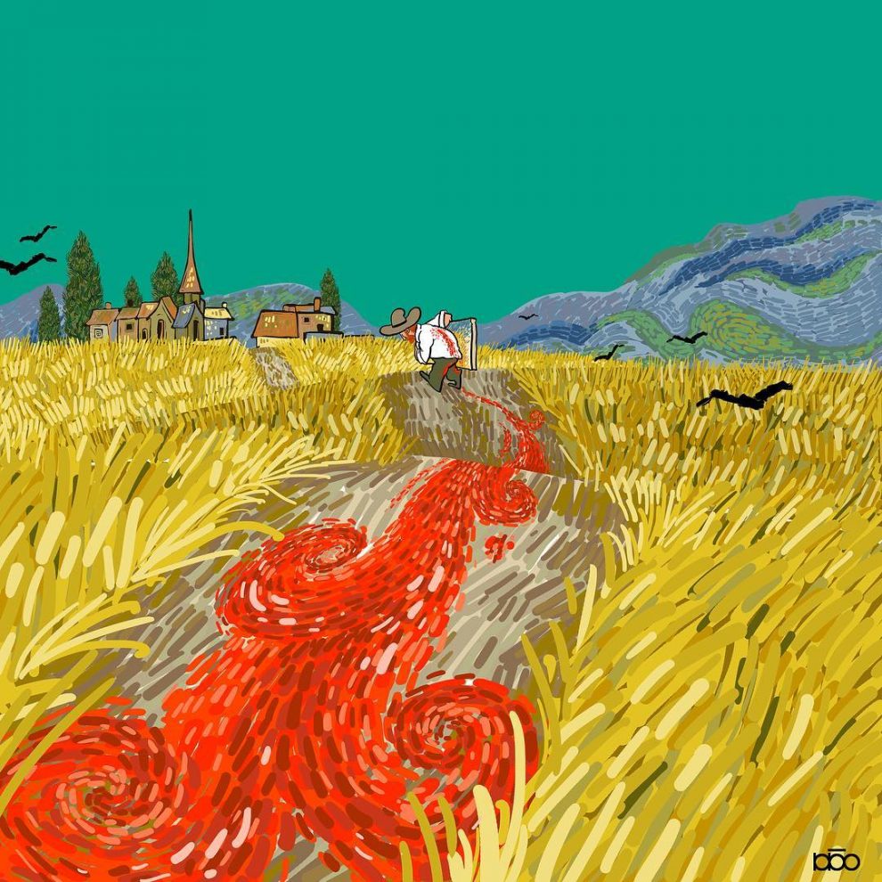 Cartoonist Fell In Love With Van Gogh’s Story And Paintings As A ...