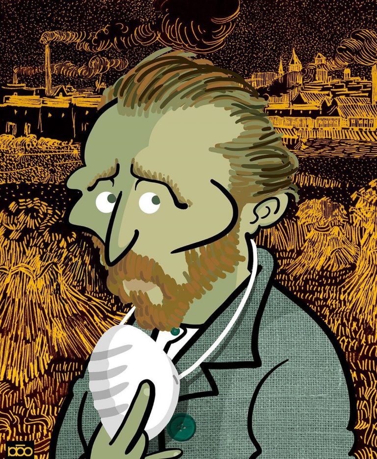 Cartoonist Fell In Love With Van Gogh’s Story And Paintings As A ...