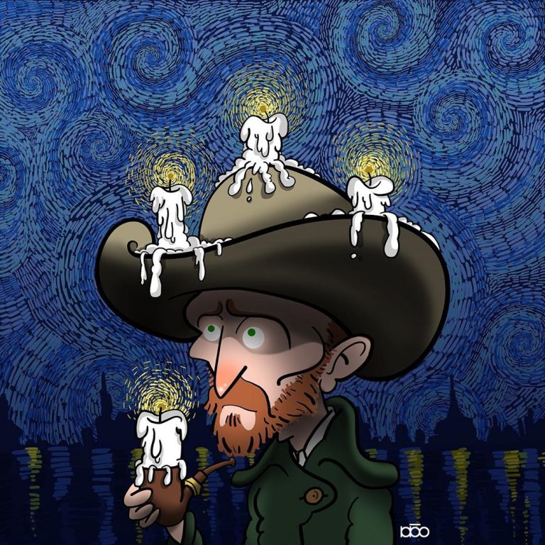 Cartoonist Fell In Love With Van Gogh’s Story And Paintings As A ...
