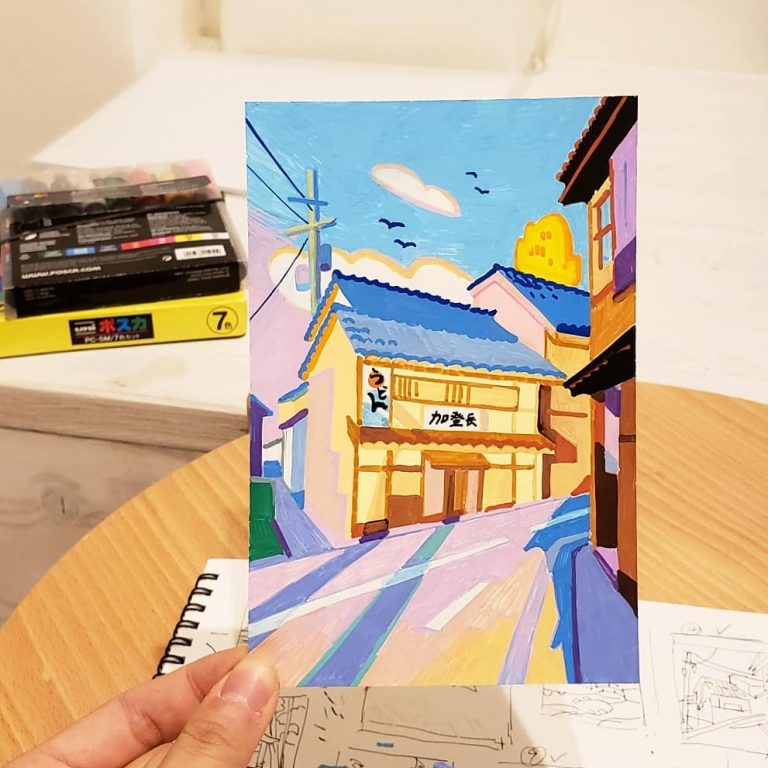 21 Days In Japan: Artist Recreates Scenes Of Japan Through Pleasing ...