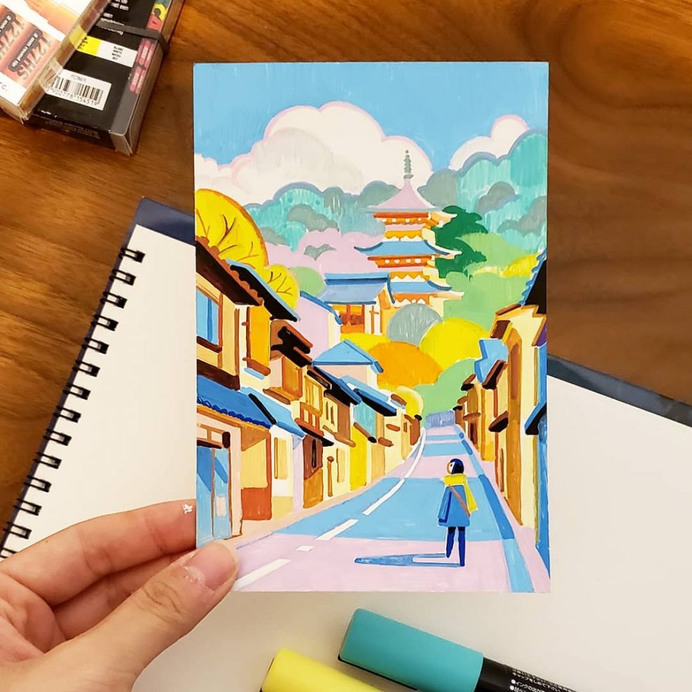 21 Days In Japan: Artist Recreates Scenes Of Japan Through Pleasing ...