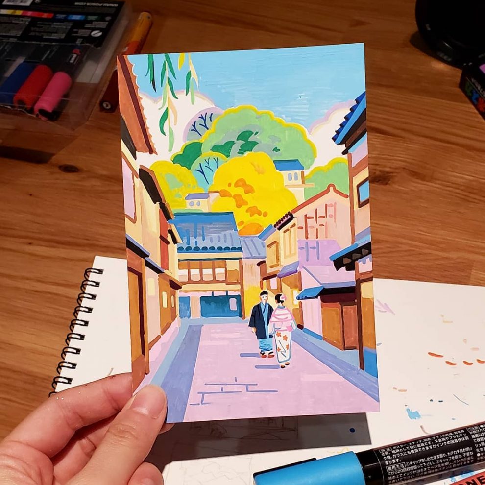 21 Days In Japan: Artist Recreates Scenes Of Japan Through Pleasing ...