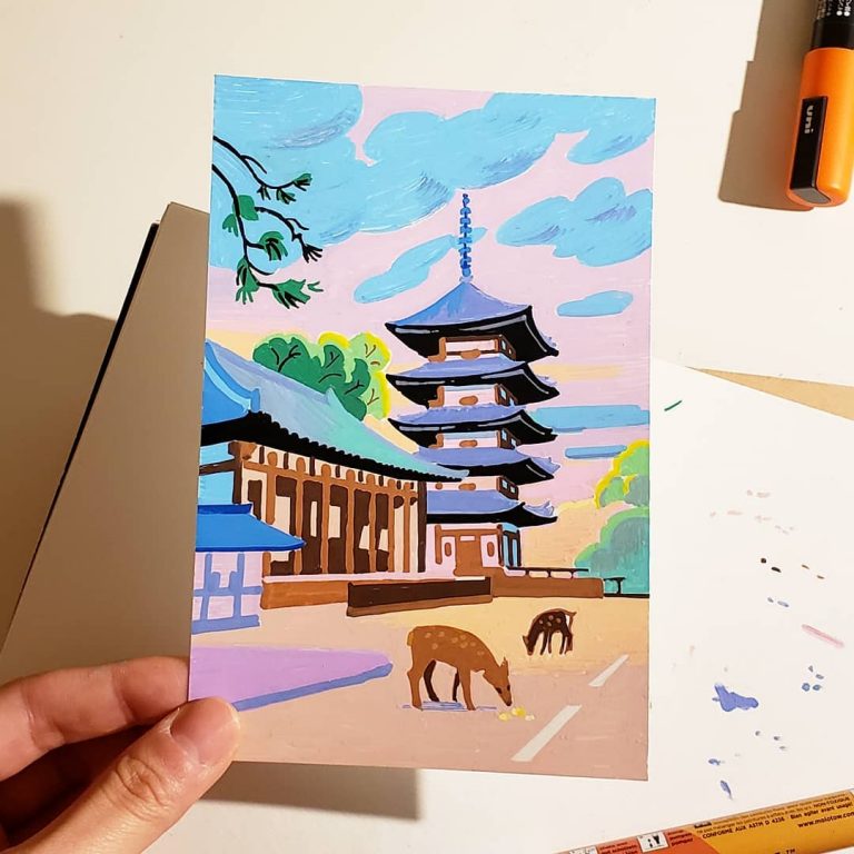 21 Days In Japan: Artist Recreates Scenes Of Japan Through Pleasing ...