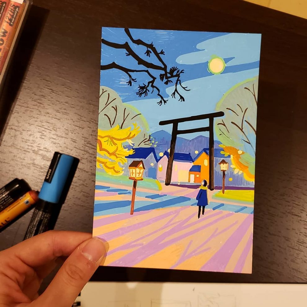 21 Days In Japan: Artist Recreates Scenes Of Japan Through Pleasing ...