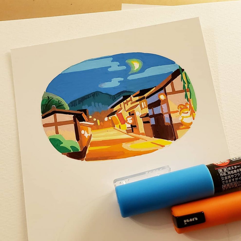 21 Days In Japan: Artist Recreates Scenes Of Japan Through Pleasing ...