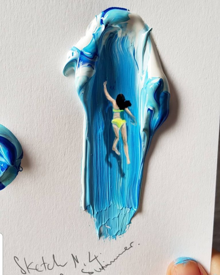 Artist Uses Layers Of Paint And Digital Art To Create Mesmerizing ...