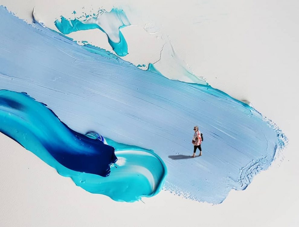 Artist Uses Layers Of Paint And Digital Art To Create Mesmerizing ...