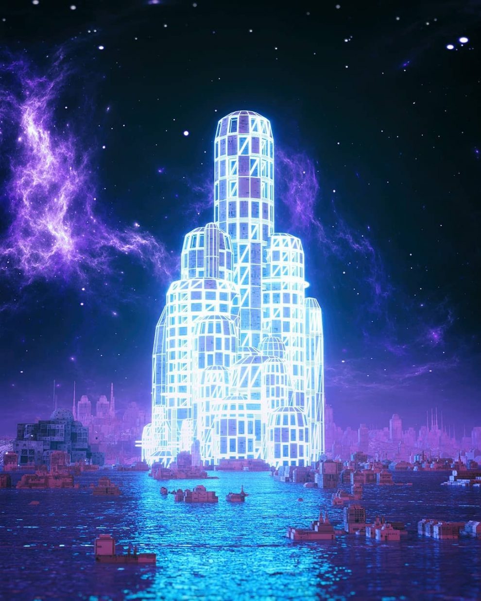 The 3D Artist Inward Brings To Light Sublime Cyberpunk Worlds » Design ...