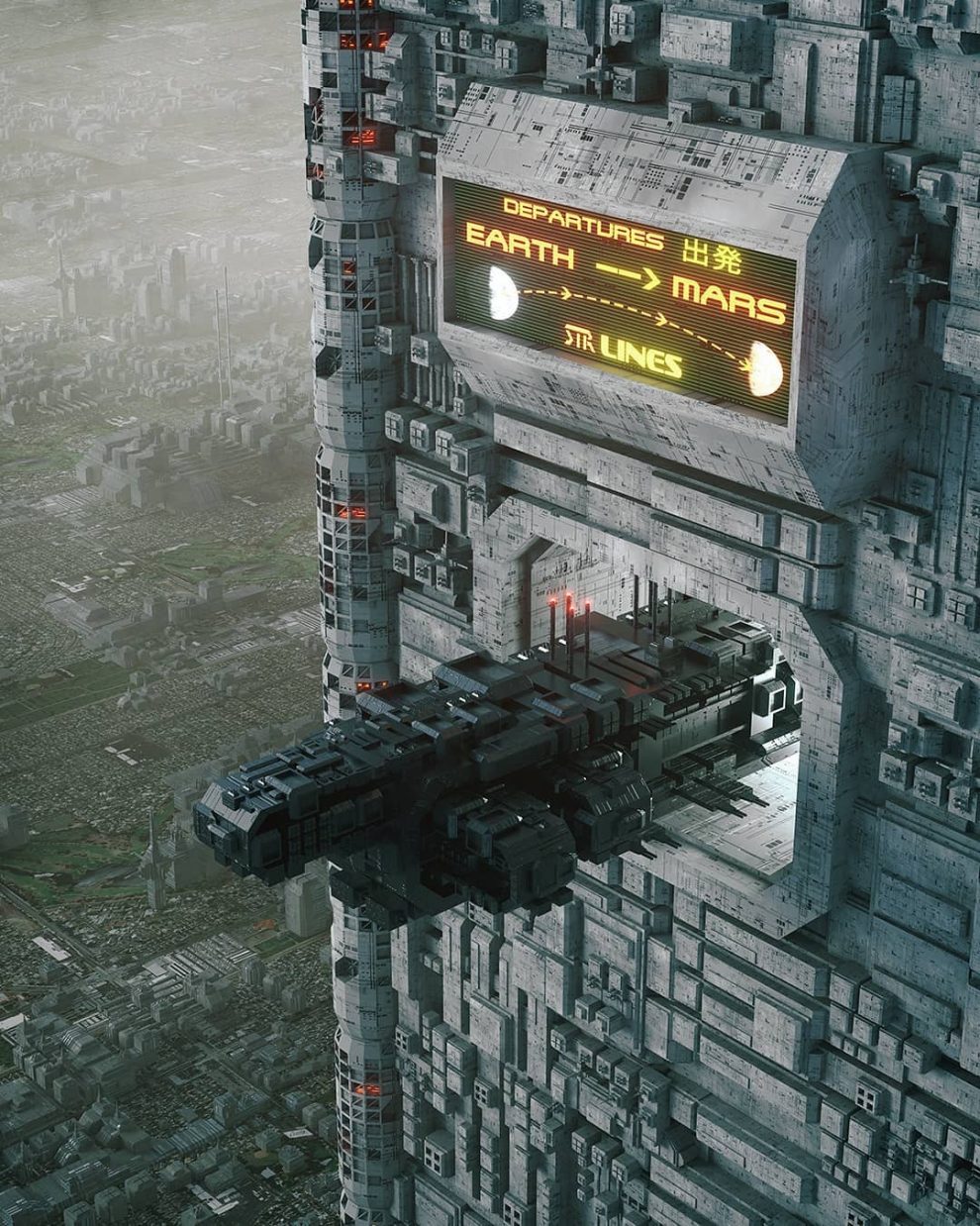 The 3D Artist Inward Brings To Light Sublime Cyberpunk Worlds » Design ...