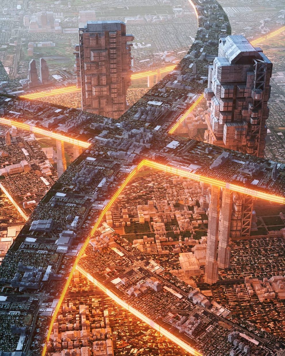 The 3D Artist Inward Brings To Light Sublime Cyberpunk Worlds » Design ...