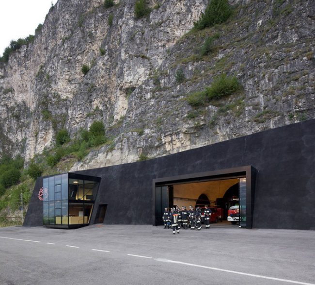 This Fire Station In Italy Looks Like A Supervillain’s Secret Base ...