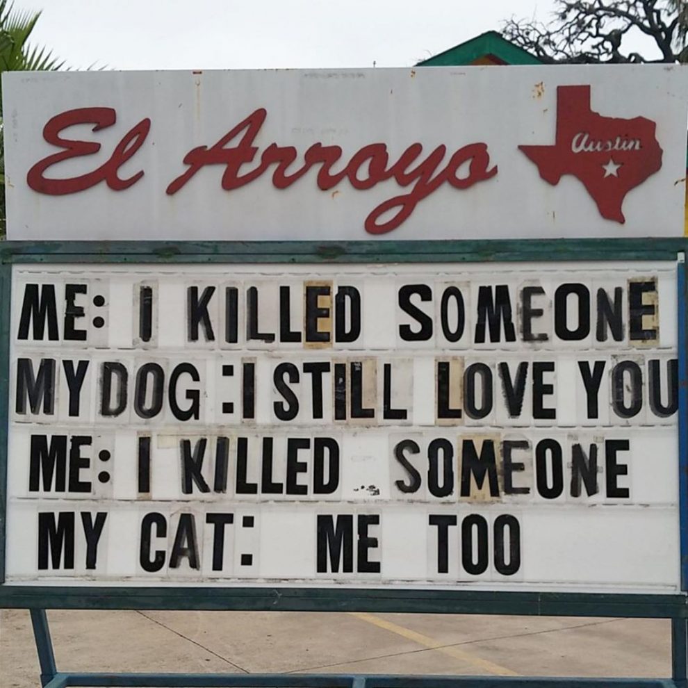 This Restaurant In Texas Is Putting Up The Funniest Signs Ever » Design ...