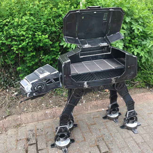 An Incredible Welded Steel AT-AT Walker BBQ Grill » Design You Trust ...